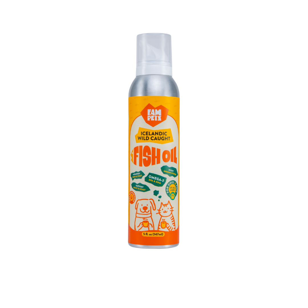 Fam Pets Dog & Cat Supplements - Wild Icelandic Fish Oil Spray ...