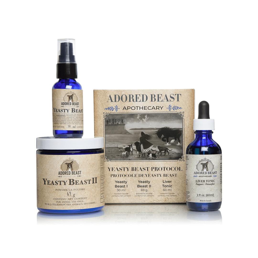 Adored Beast Dog Supplements - Yeasty Beast Protocol Three Product Kit ...